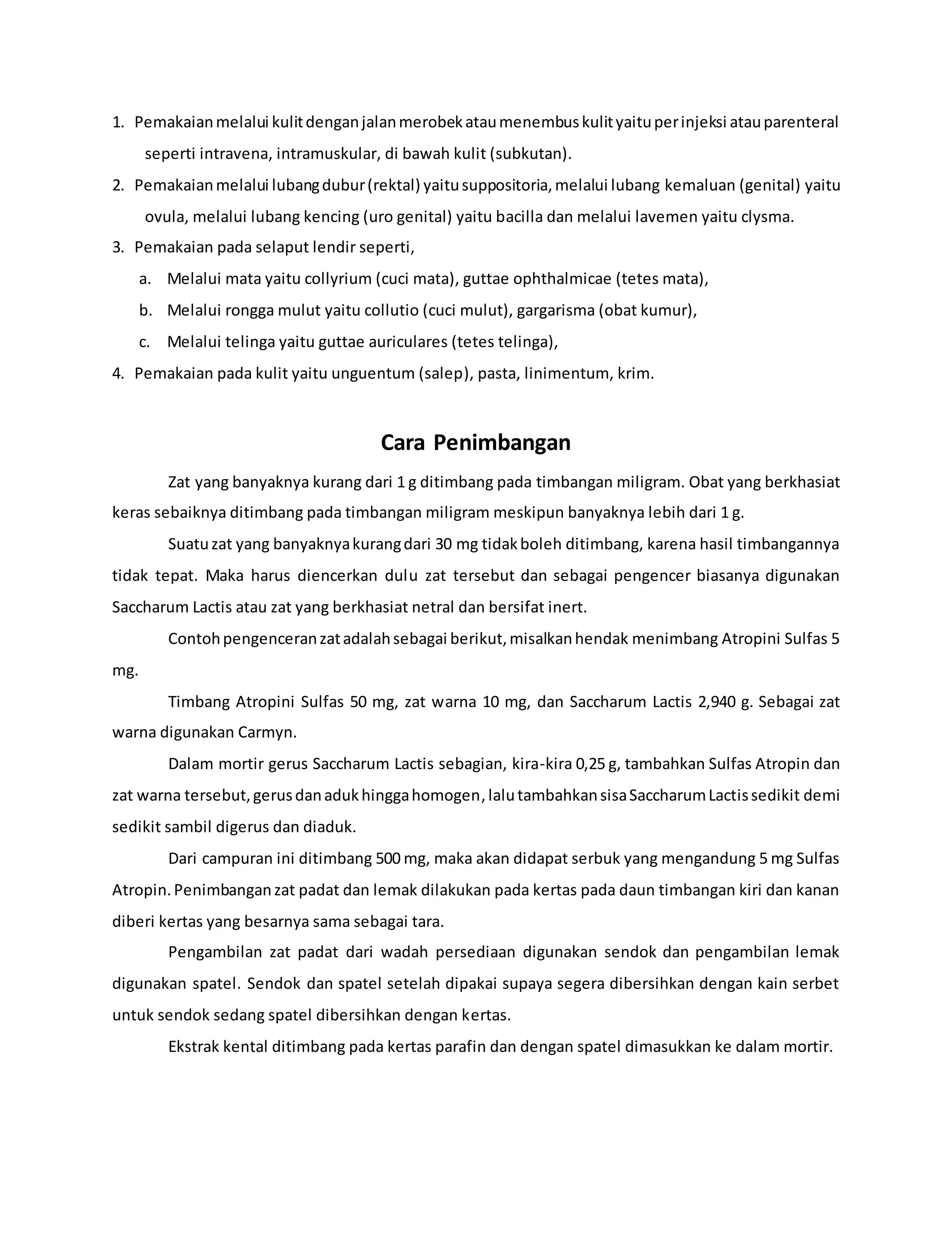 Ringkasan Ketentuan Umum Farmakope Indonesia Edisi III dan IV | DOCX