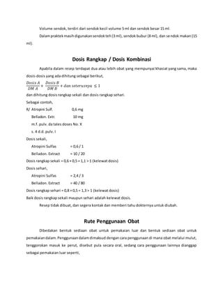 Ringkasan Ketentuan Umum Farmakope Indonesia Edisi III dan IV | DOCX