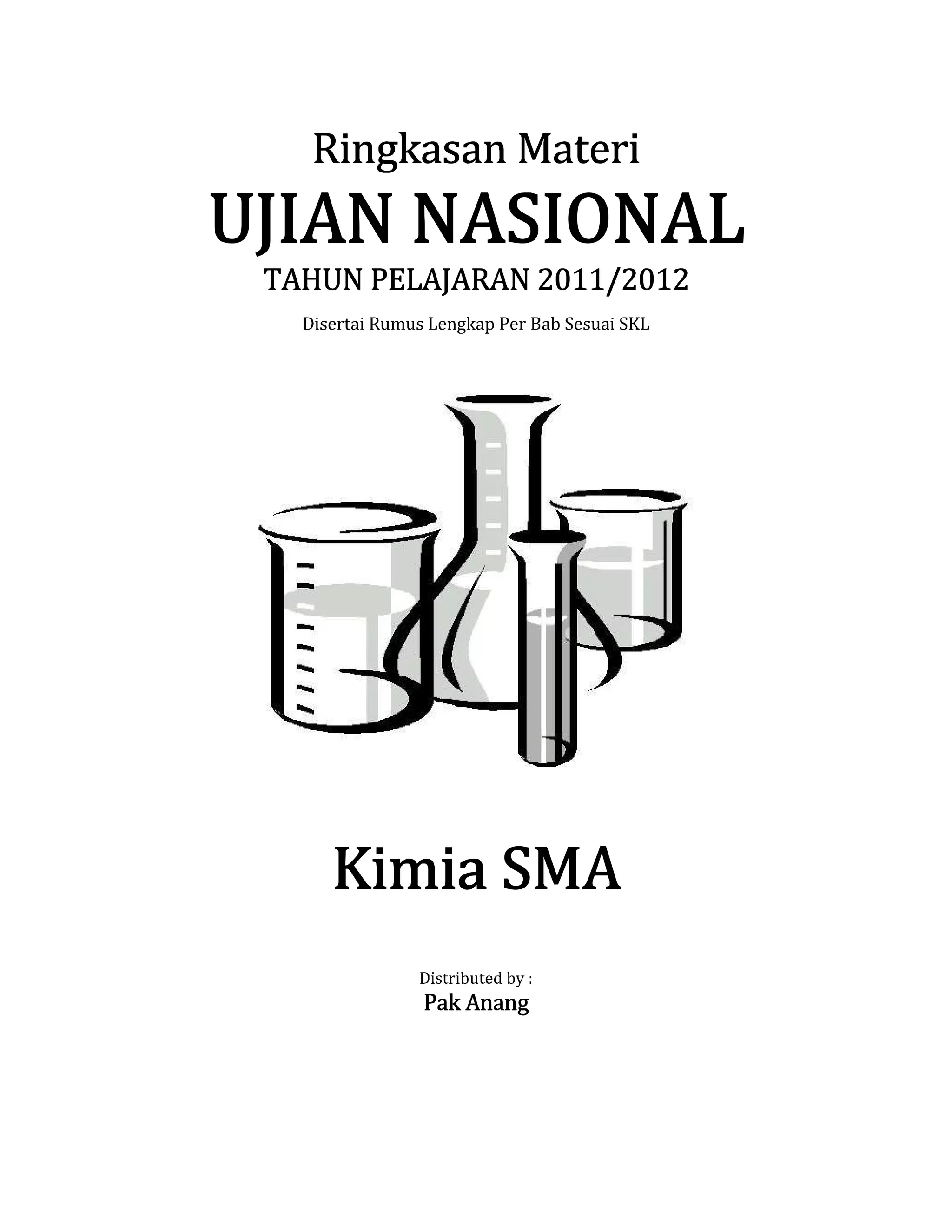 Ringkasan materi dan rumus lengkap kimia sma 2012 | PDF
