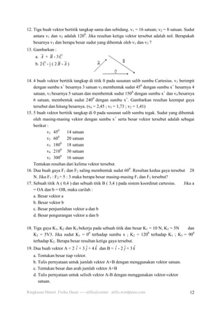 Ringkasan materi fisika_dasar | PDF