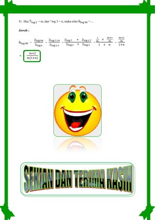 Ringkasan materi logaritma | DOCX