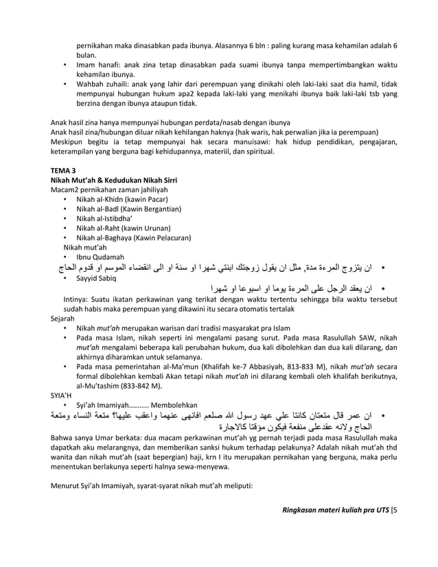 Ringkasan materi perkuliahan masail fiqhiyyah | PDF