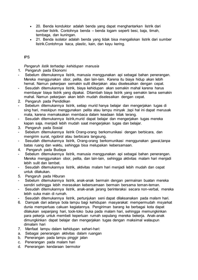 Ringkasan materi tema 3 subtema 1 kelas 6 | PDF