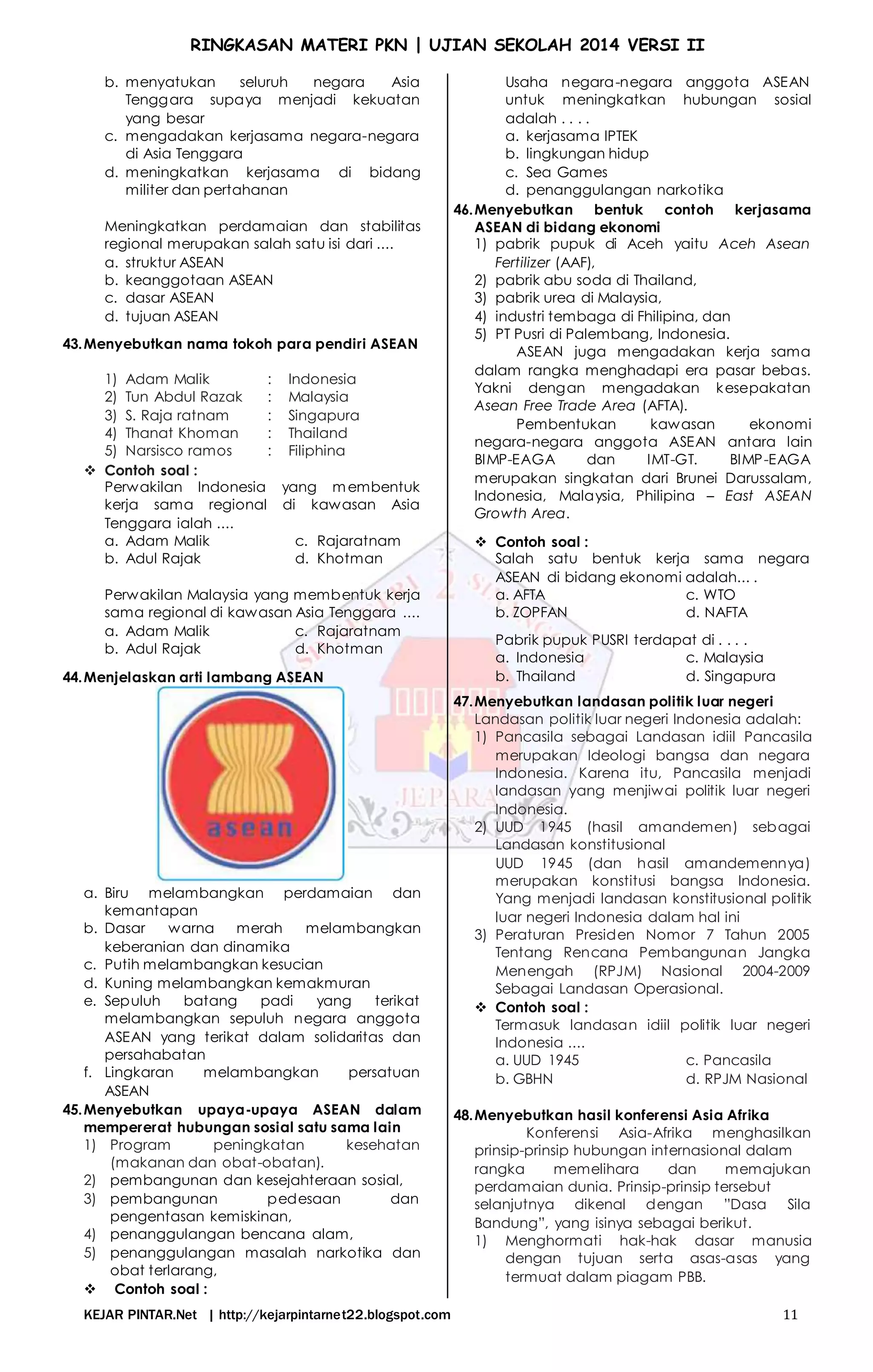 Ringkasan materi us pkn 2 | DOCX