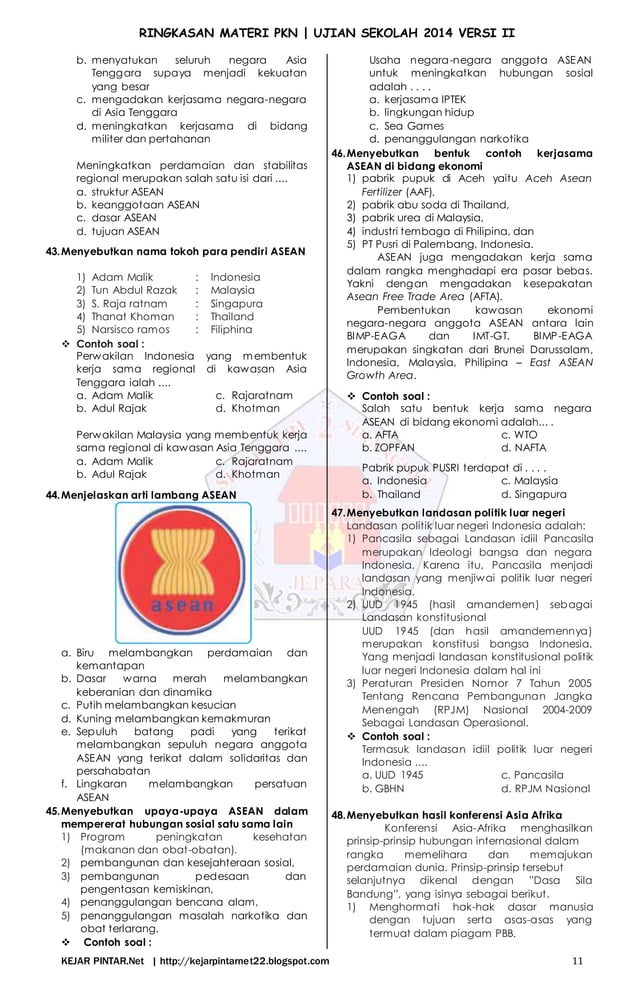 Ringkasan materi us pkn 2 | PDF