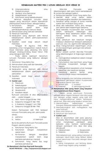 Ringkasan materi us pkn 2 | DOCX