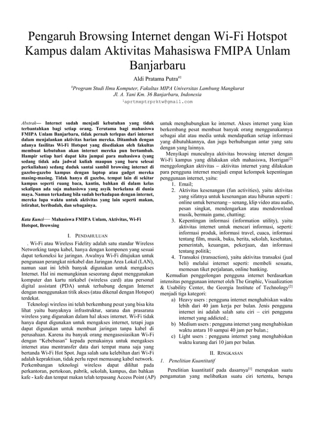 Ringkasan Penelitian Metpen | PDF