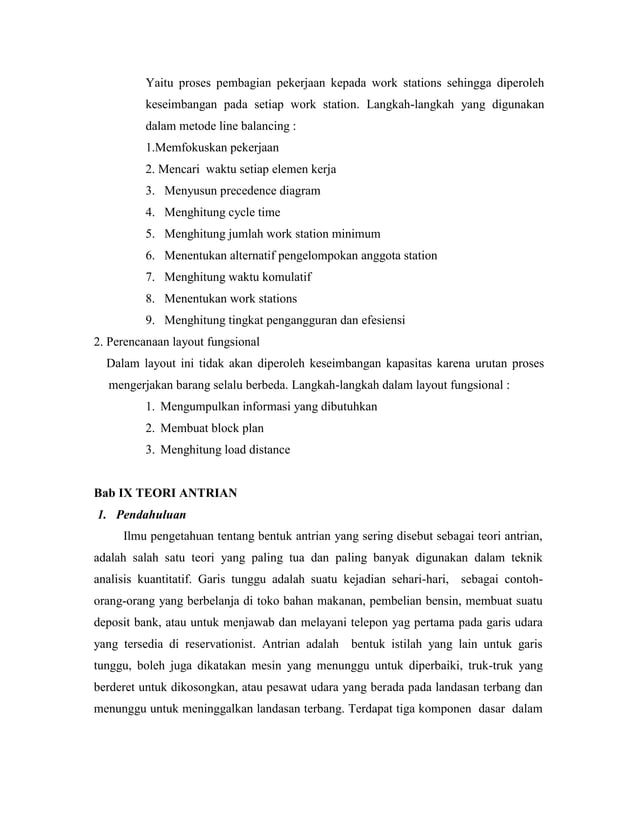 Ringkasan pengajaran manajemen operasional | PDF