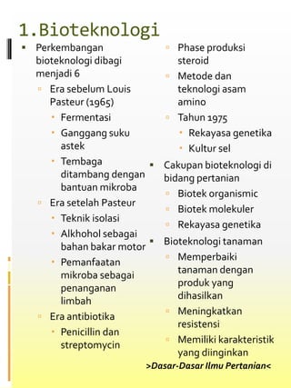 Ringkasan perkuliahan semester 4 mikrobiologi tanah dan bioteknologi ...