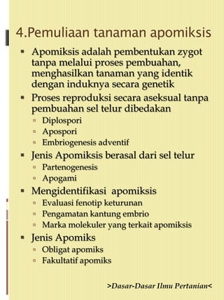 Ringkasan perkuliahan semester 4 rekayasa tanaman (bagian 30) | PDF