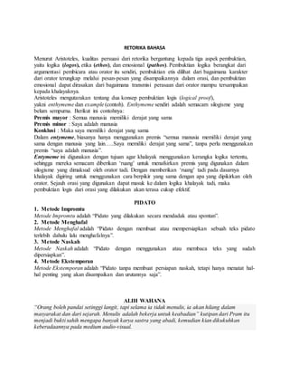 Kesantunan Berbahasa Brown & Levinson | DOCX