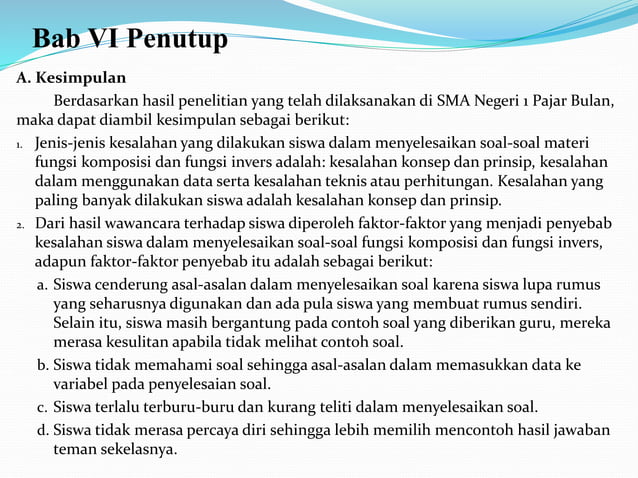 Ringkasan sekripsi rini (ppt) | PPTX