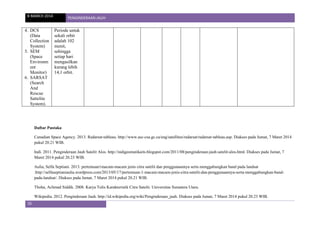 Ringkasan spesifikasi satelit | PDF