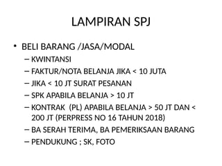RINGKASAN SPJ untuk sekolah negeri dan swasta | PPTX