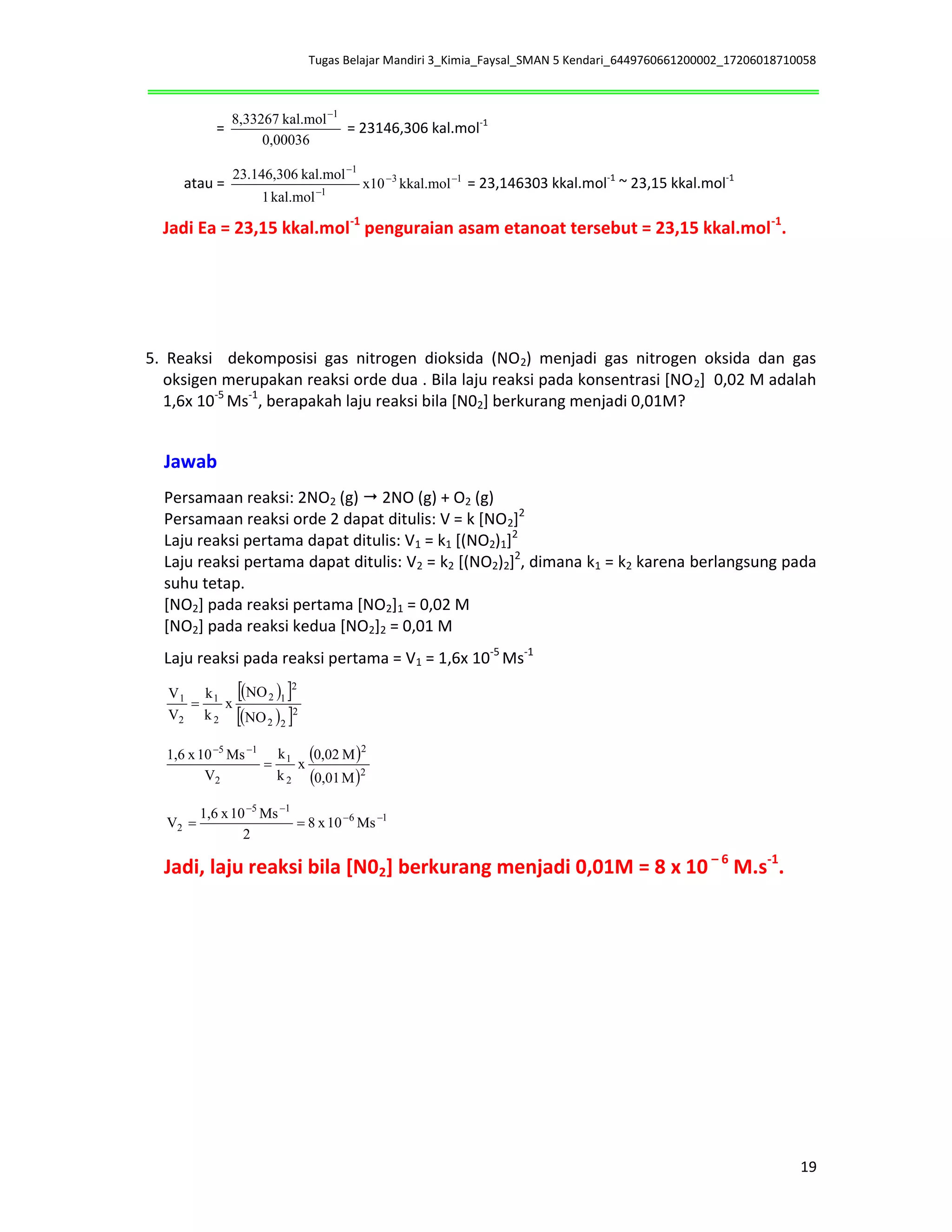 Ringkasan termokimia, laju dan kesetimbangan kimia.doc