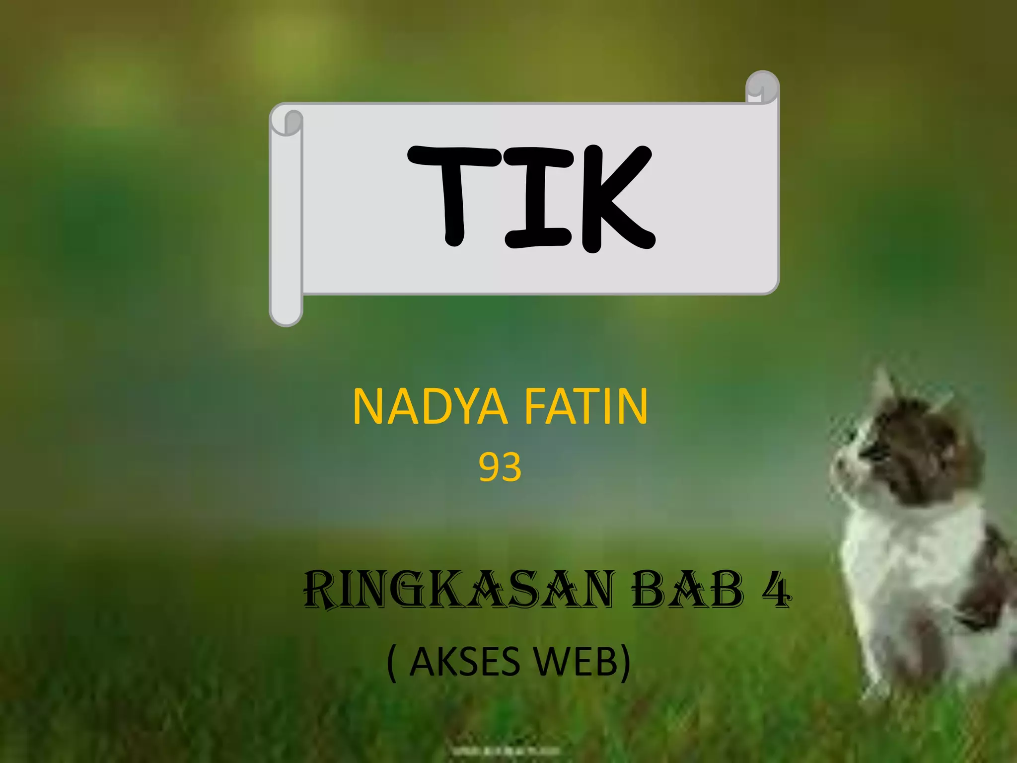 Ringkasan tik kelas 93 bab 4 | PPTX