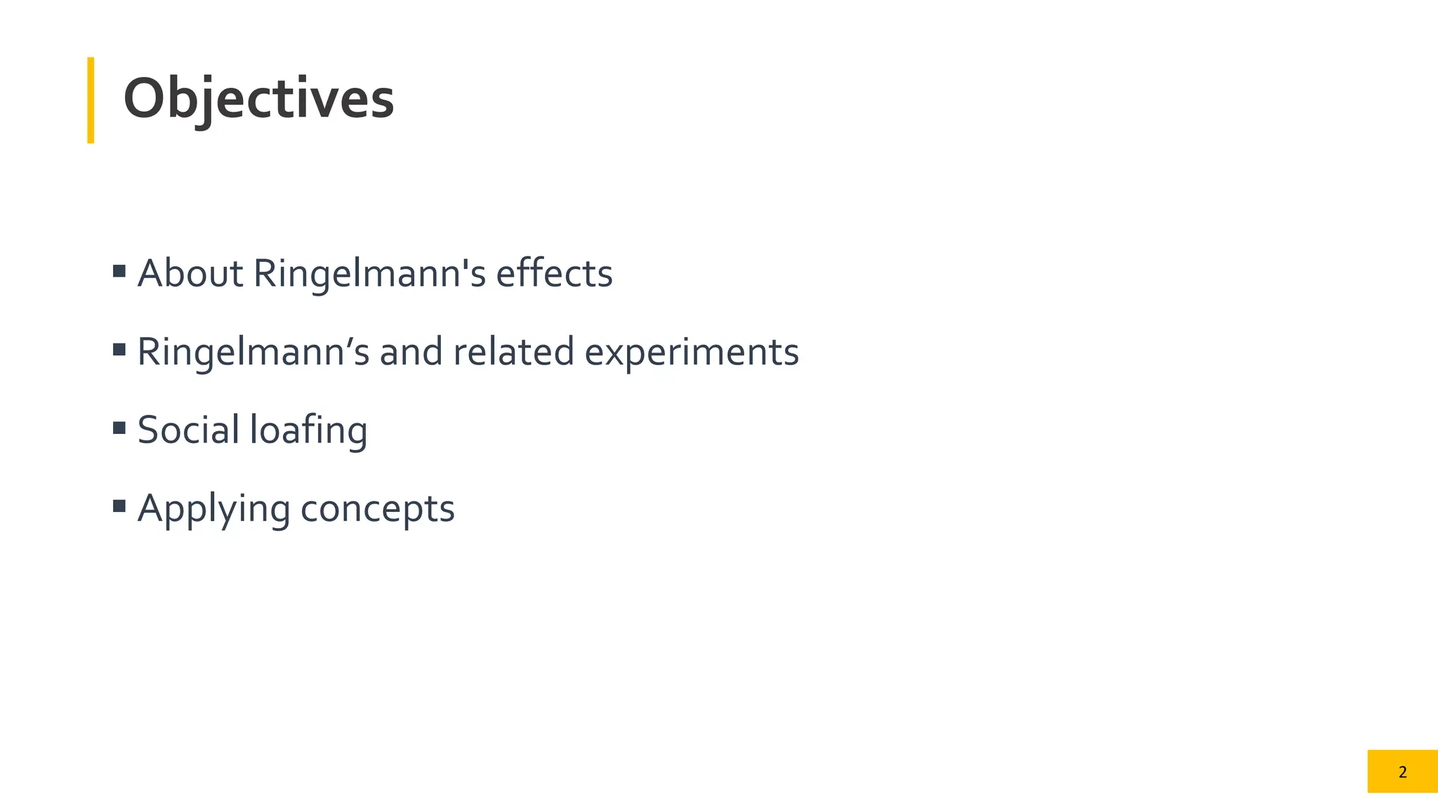 Ringlemann's effects and social loafing by Mihertab | PDF