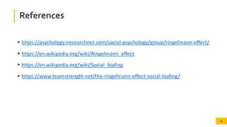 Ringlemann's effects and social loafing by Mihertab | PDF
