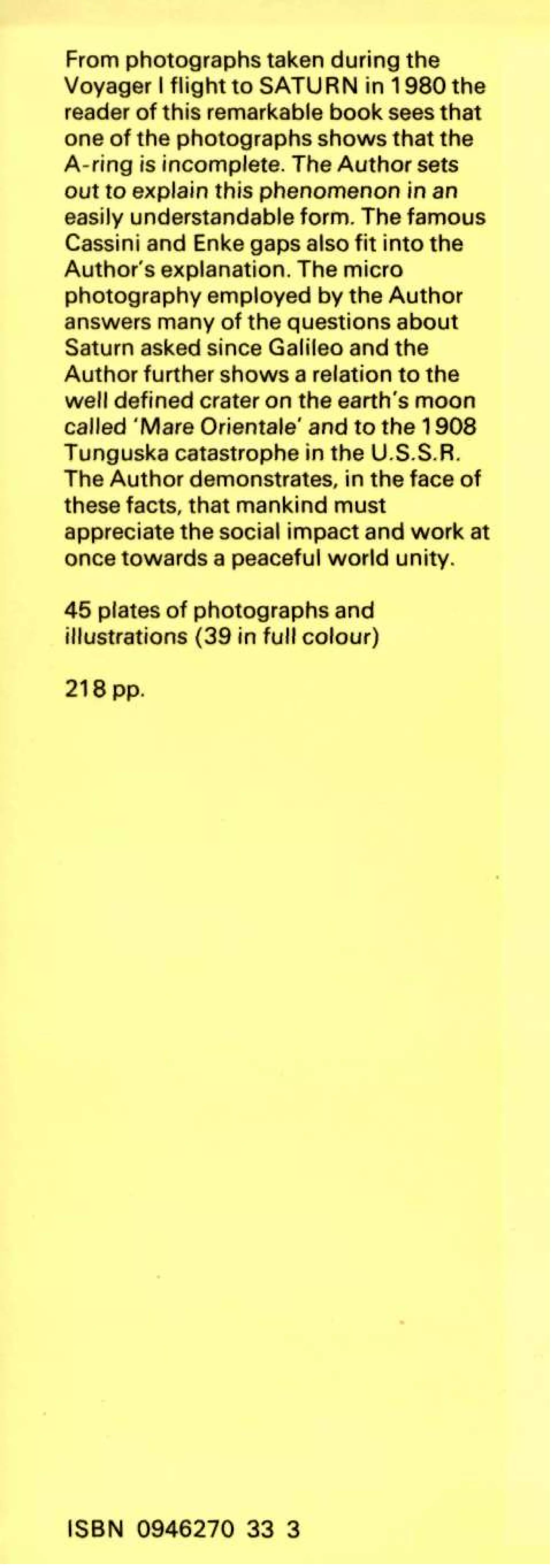 Ringmakers of Saturn by Norman R. Bergrun | PDF