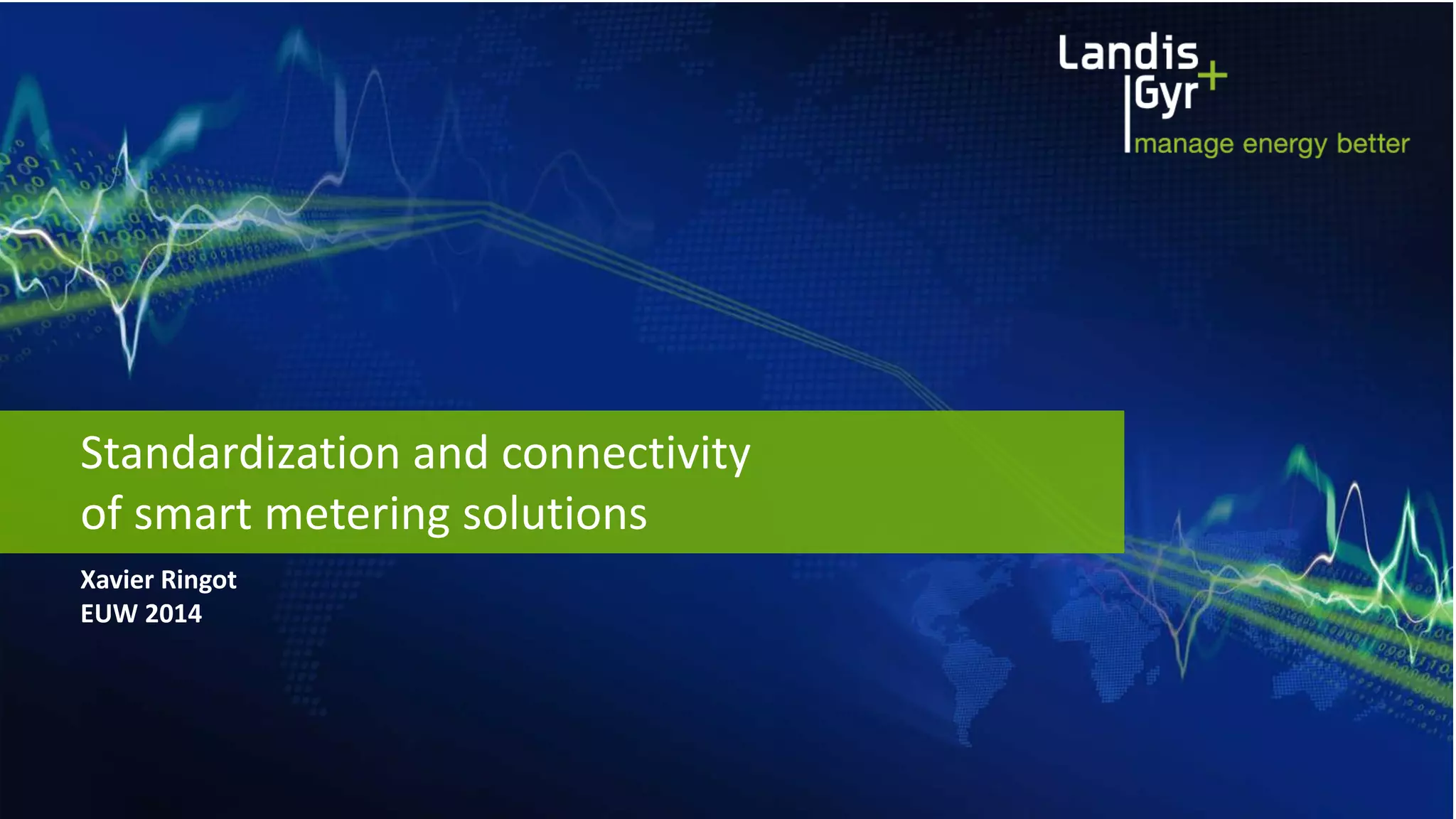 Standardization and connectivity of smart metering solutions | PDF | Internet of Things | Internet