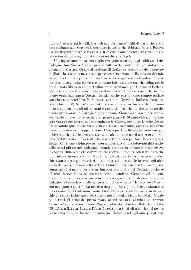 Ringraziamenti | PDF