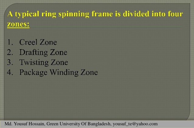 Ring Spinning Frame/ Ring Frame