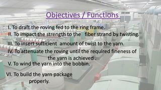 Ring spinning process presentation ( evan) | PDF