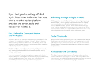 Ringtail 8 E-Discovery Software By FTI Technology | PPT