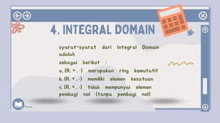 Ring tanpa pembagi nol & integral domain.pptx