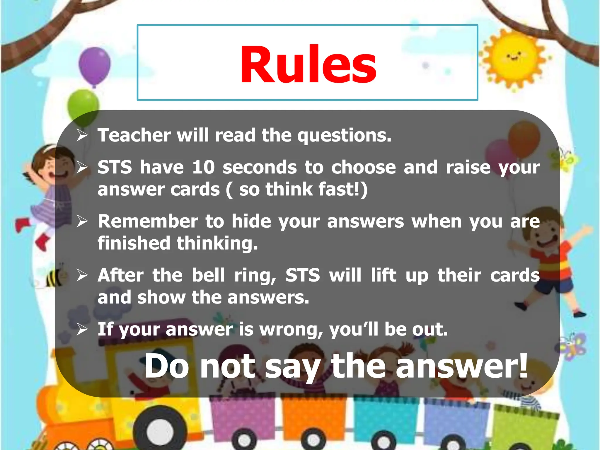 Ring the golden challenge for pre-school | PPTX