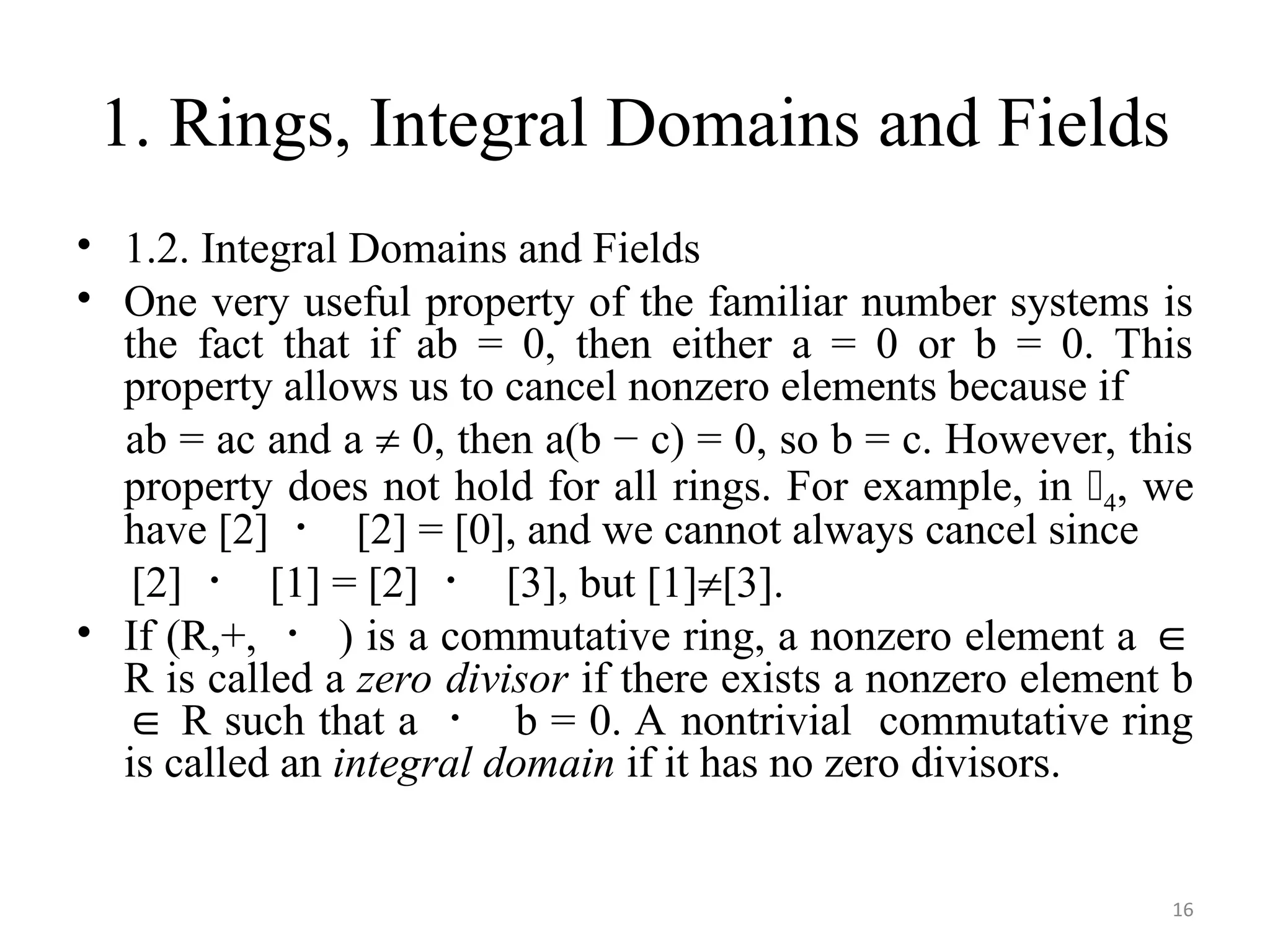 RING THEORY power point presentation for students | PPT