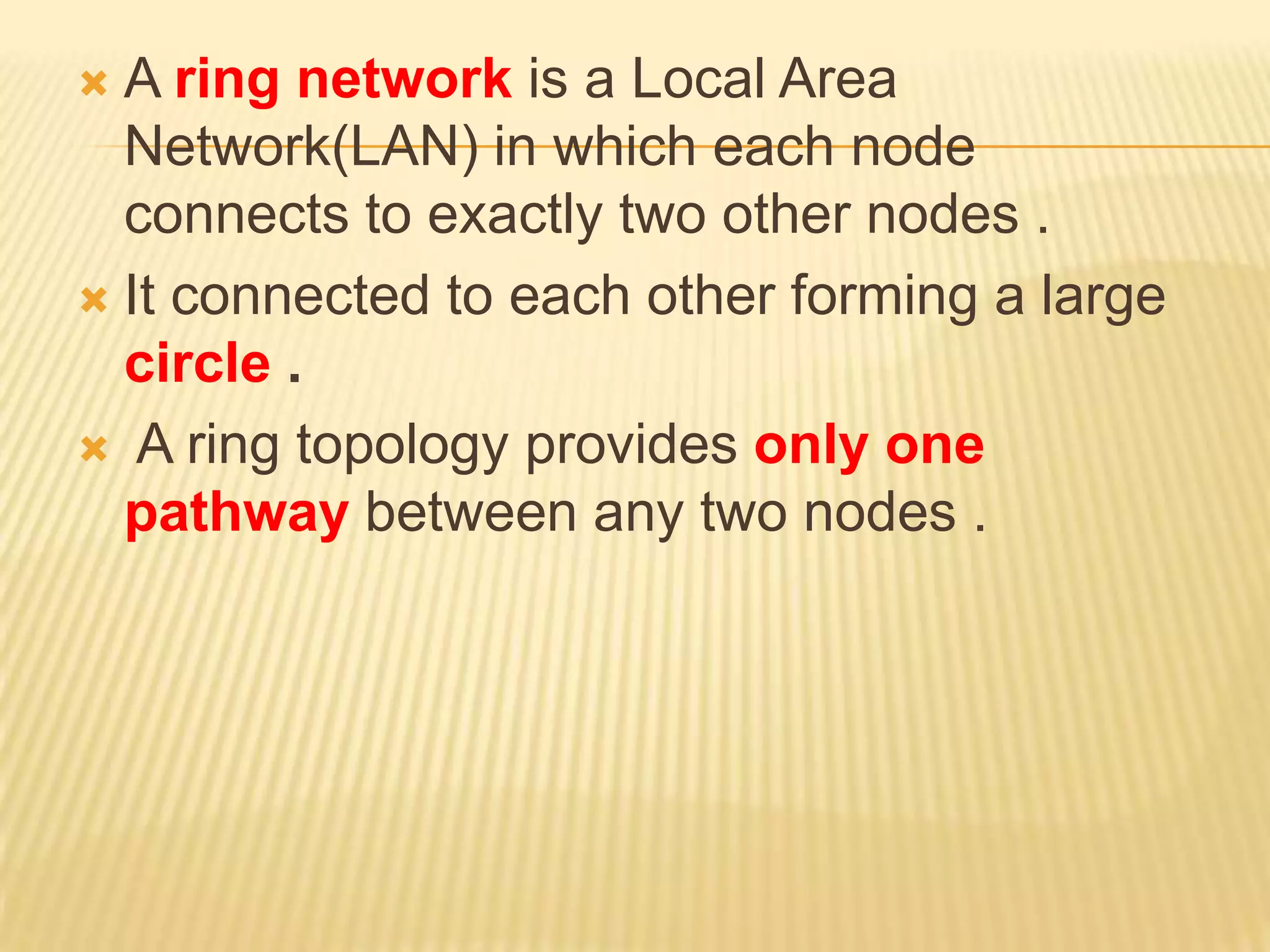 Ring topology | PPTX