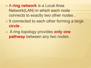Ring topology | PPTX