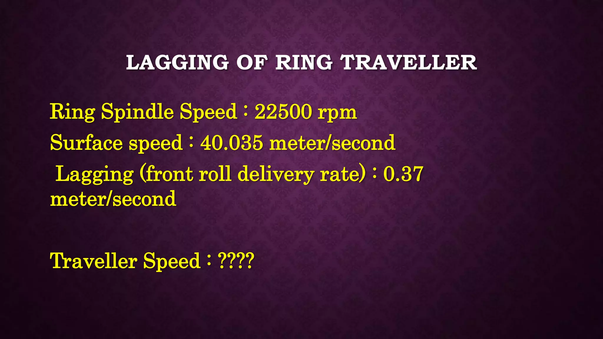 Ring Traveller Lagging Calculation.pptx