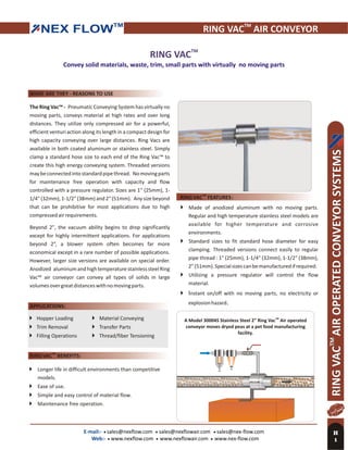 NexFlow Ring vac | PDF | Mechanical and Industrial Engineering Industry | Industries