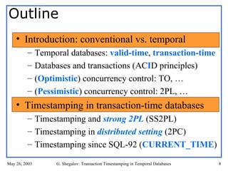 Transaction Timestamping in Temporal Databases | PPT | Databases | Computer Software and ...