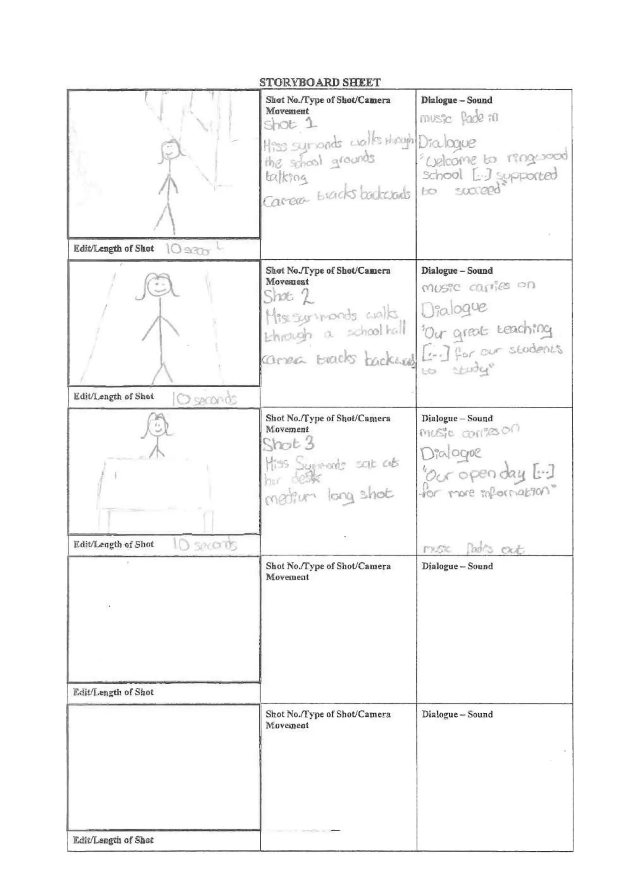 print and audio visual plans | DOCX