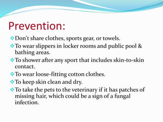 Ringworm Prevention