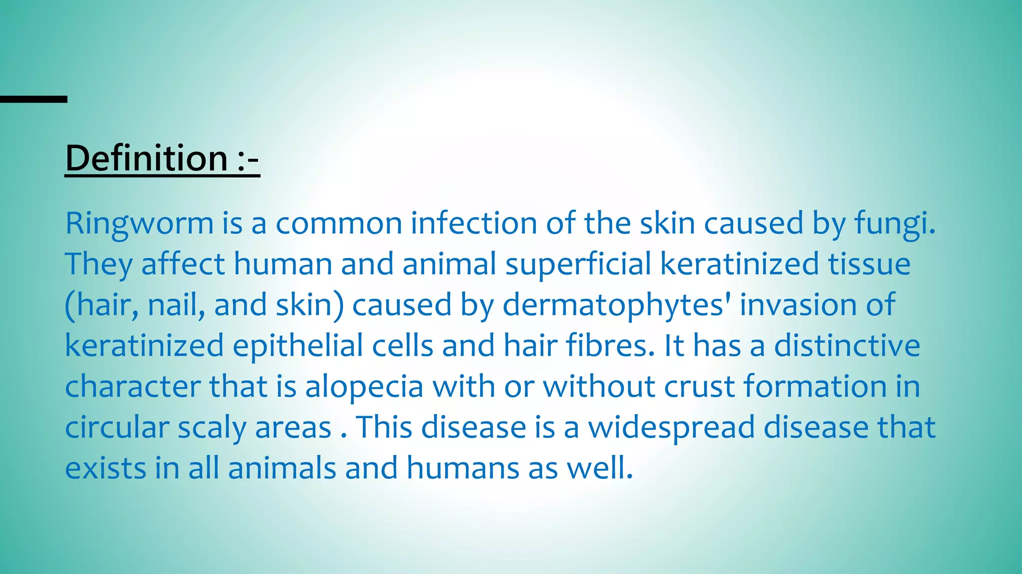 Ring worm in domestic animals.PPTX