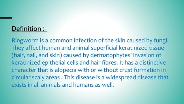 Ring worm in domestic animals.PPTX | Skin and Dermatology | Diseases ...