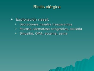 Rinitis alergica | PPT