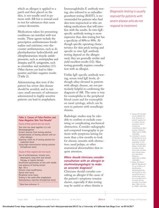 Rinitis alergica | PDF