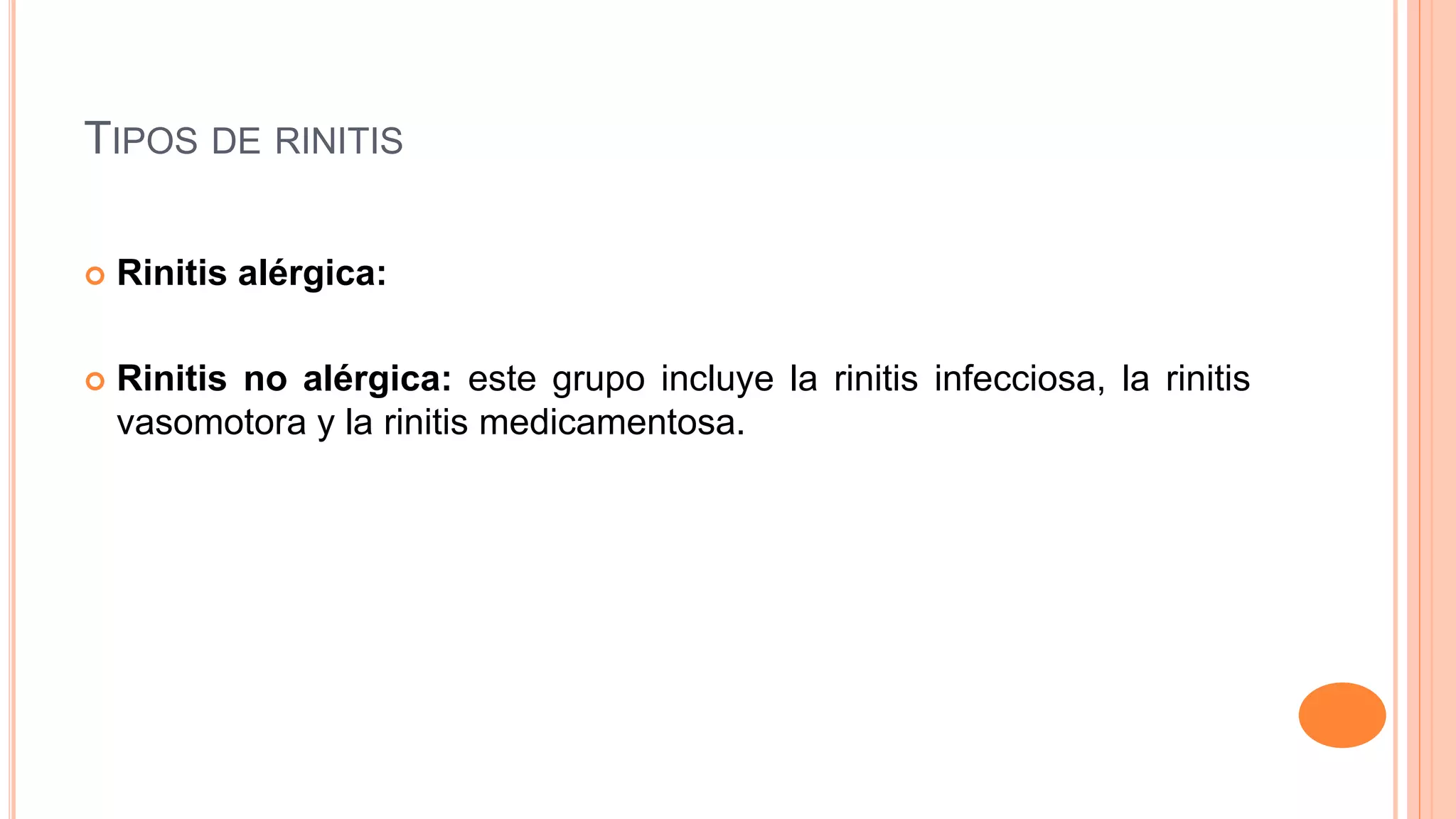 Rinitis alergica y no alergica | PPTX | Ear, Nose and Throat Conditions ...