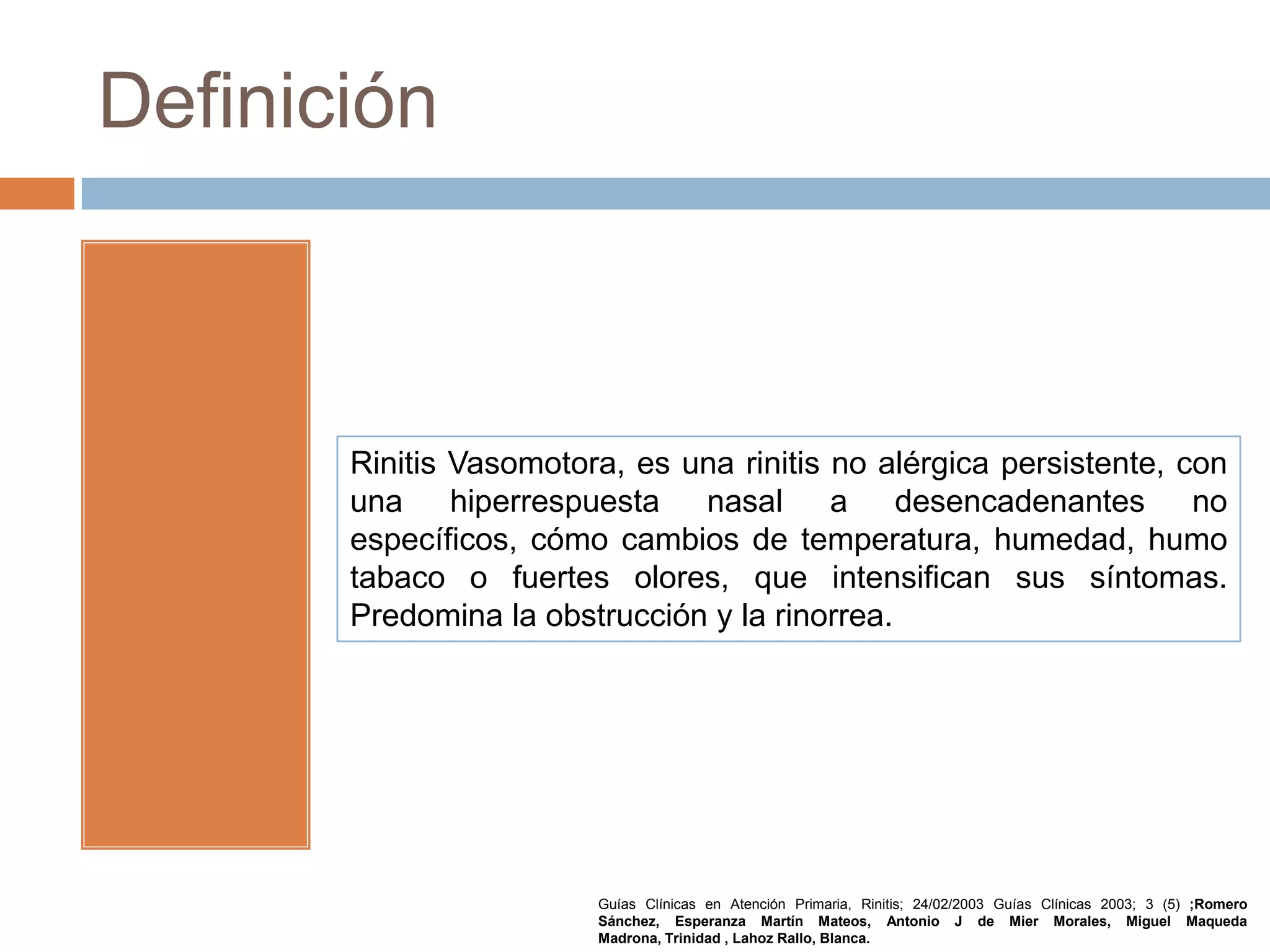 Rinitis Vasomotora | PPTX