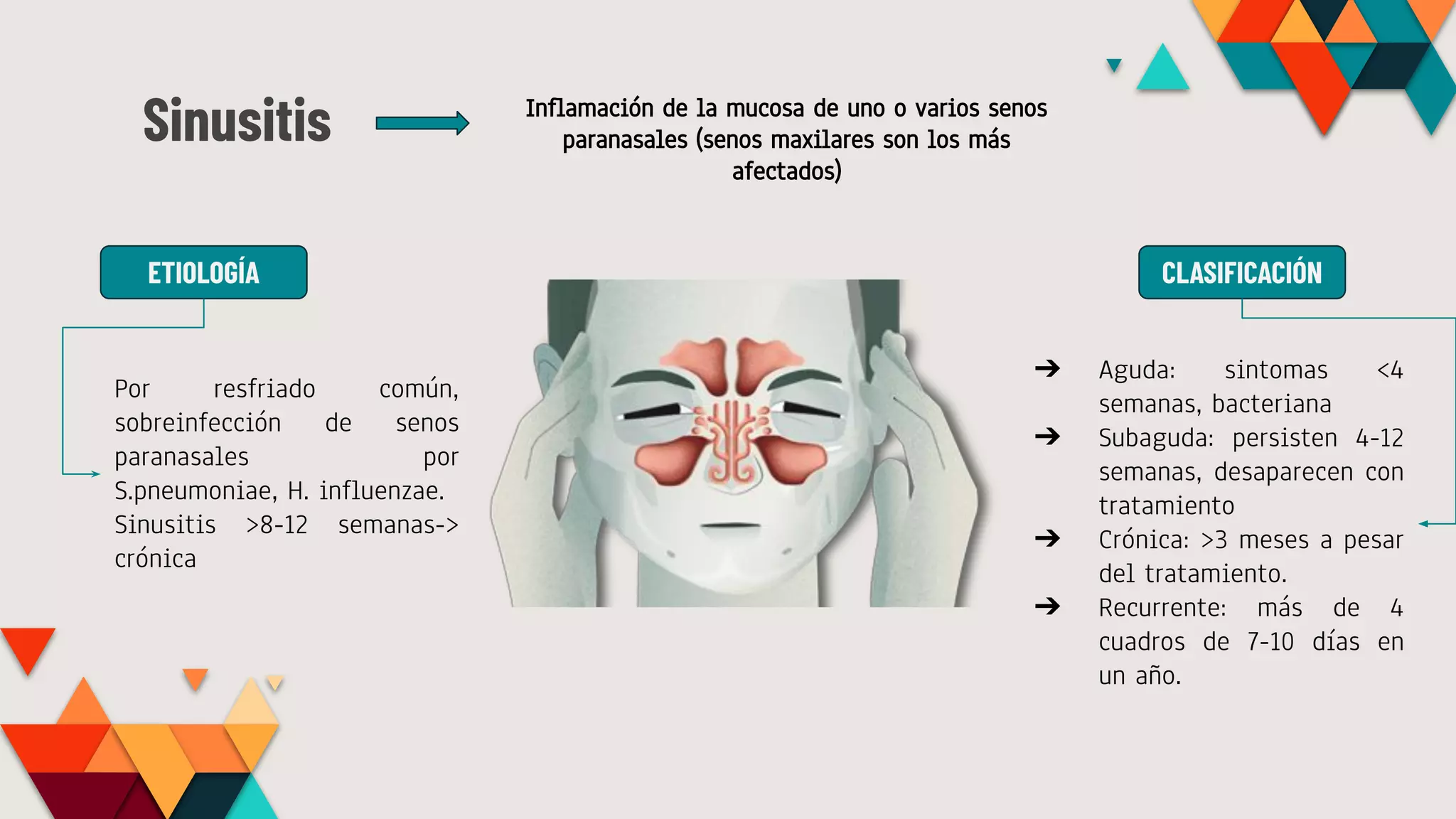 Exposición: rinitis y sinusitis | PPT