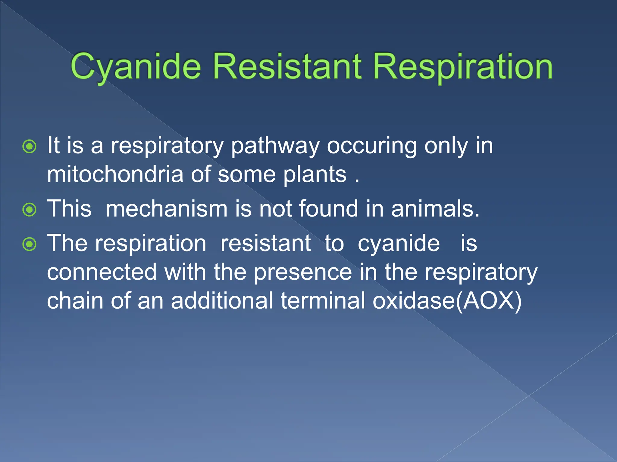 Regulation of glycolysis and Cyanide resistance respiration | PPTX