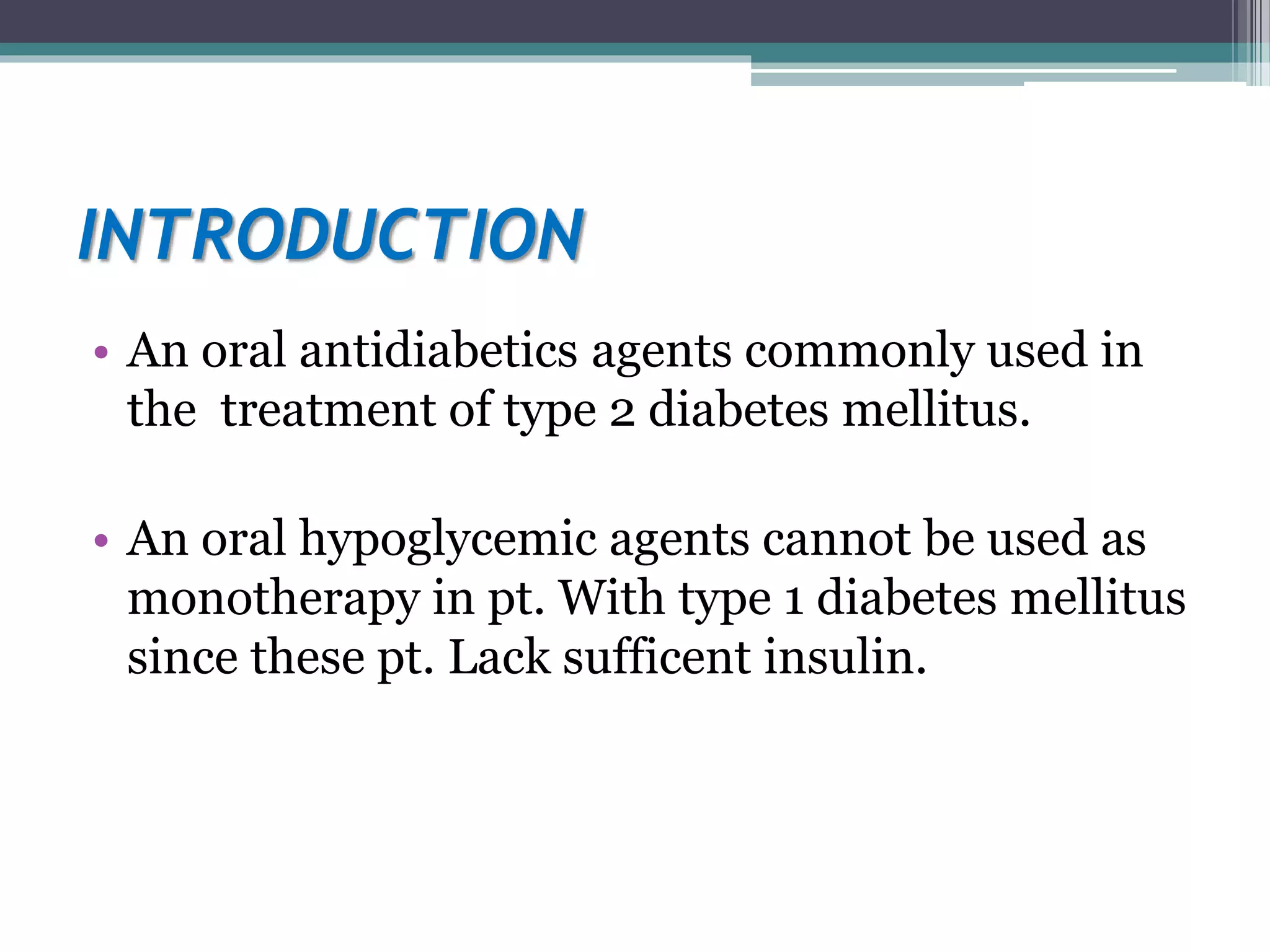 oral hypoglycemic drugs | PPTX