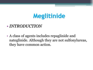 oral hypoglycemic drugs | PPTX