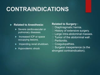 anaesthesia in laparoscopic surgery | PPTX