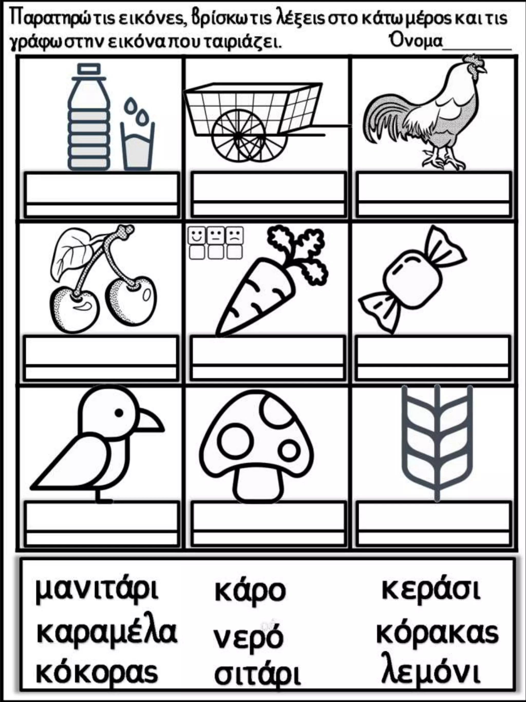 Το γράμμα Ρ ρ / Ρινόκερος και κόκορας / Φύλλα εργασίας και εκπαιδευτικό ...